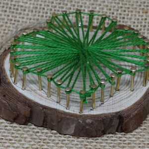 Clover Shamrock Trefoil String Art Tree Slice Scout Craft Kit - Etsy