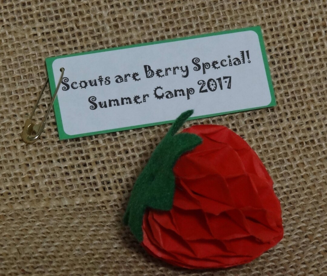 Set of Ten 10 Strawberry Strawberries Scout SWAP or Craft - Etsy Italia