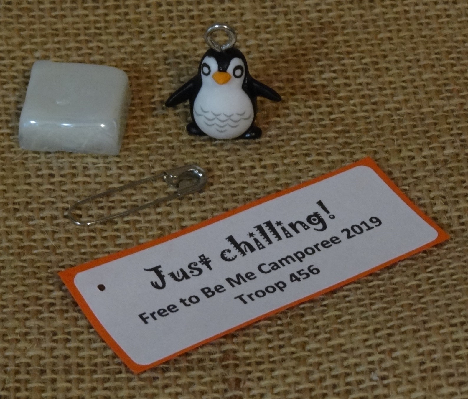 Set of Ten (10) Just Chillin' Penguin Iceburg Antarctic Scout SWAP or ...