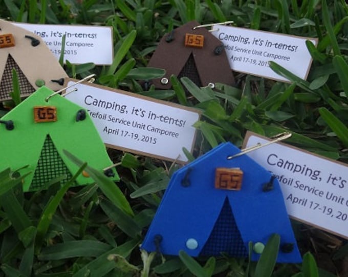 Set of Ten 10 Camping, It's In-tents Scout SWAP or Craft Kits - Etsy