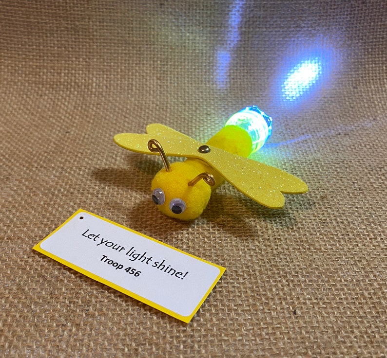 Set of Ten (10) Flashlight Lightning Bug Let Your Light Shine Scout ...