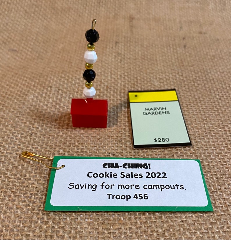 Set of Ten 10 Monopoly Game Night Cookie Sales Scout SWAP or - Etsy