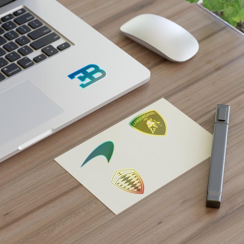 Holographic Hypercar Logo Stickers - Car Enthusiast Decals - Etsy
