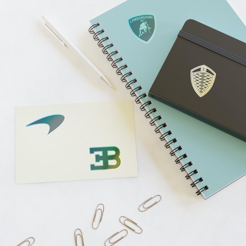 Holographic Hypercar Logo Stickers - Car Enthusiast Decals - Etsy