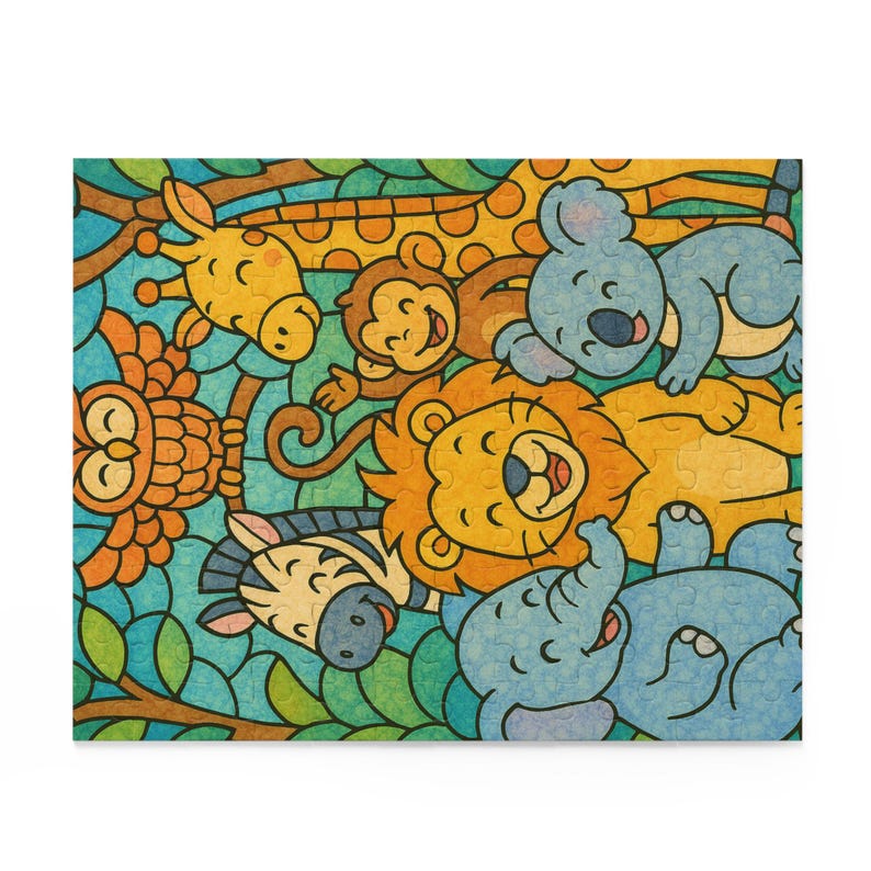 Colorful Animal Puzzle for Kids, Educational Fun, Family Game Night ...