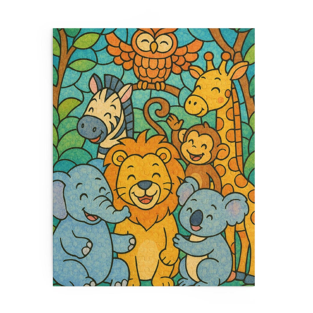 Colorful Animal Puzzle for Kids, Educational Fun, Family Game Night ...
