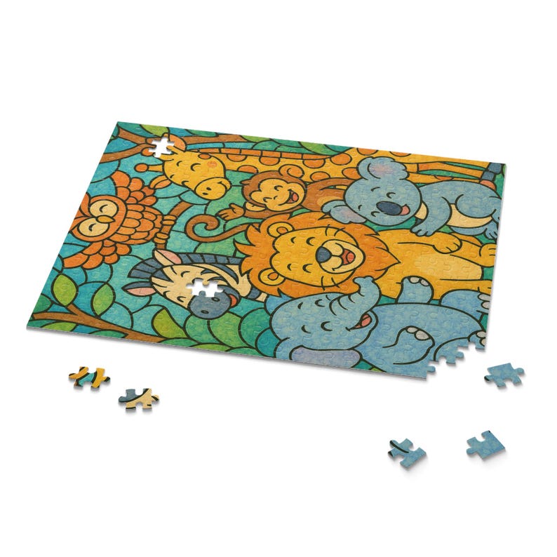 Colorful Animal Puzzle for Kids, Educational Fun, Family Game Night ...