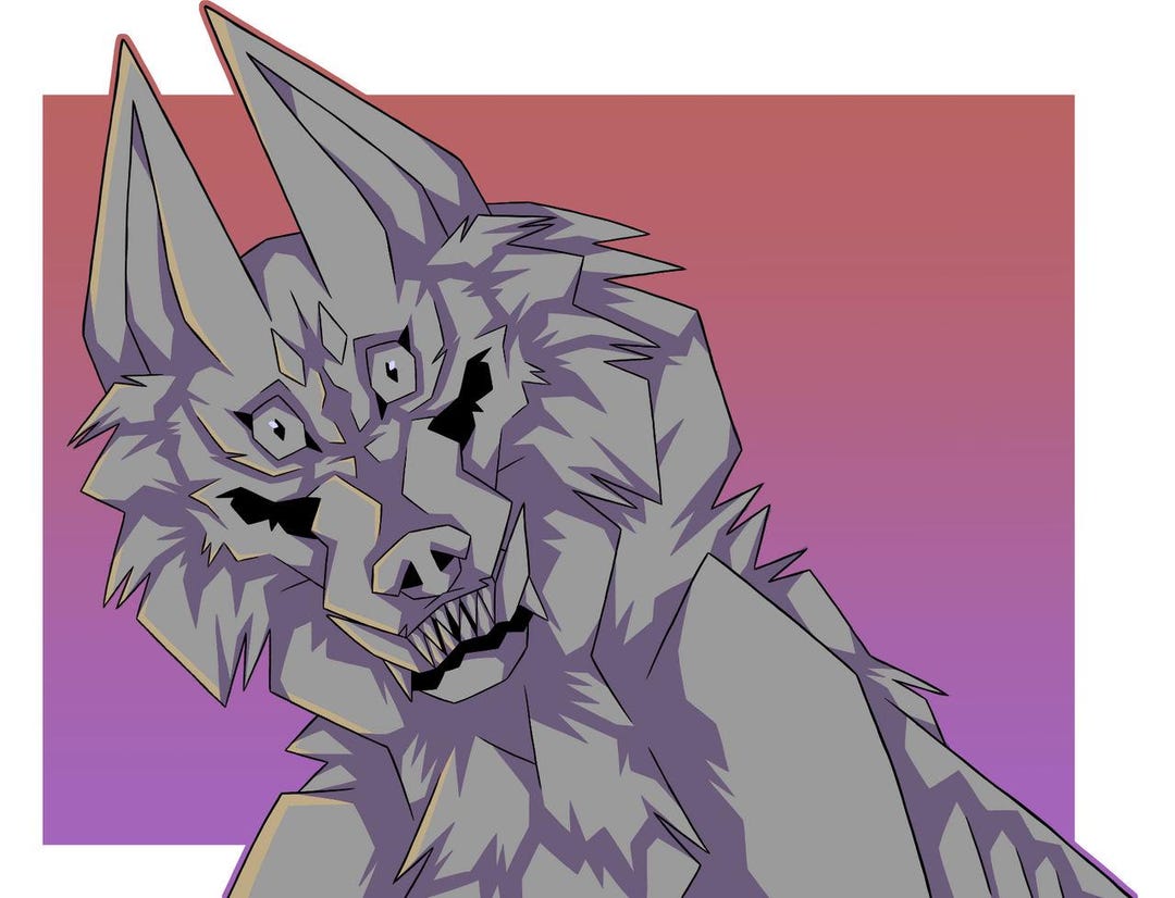 Feast Furry Canine Bust Lineart Base - Etsy