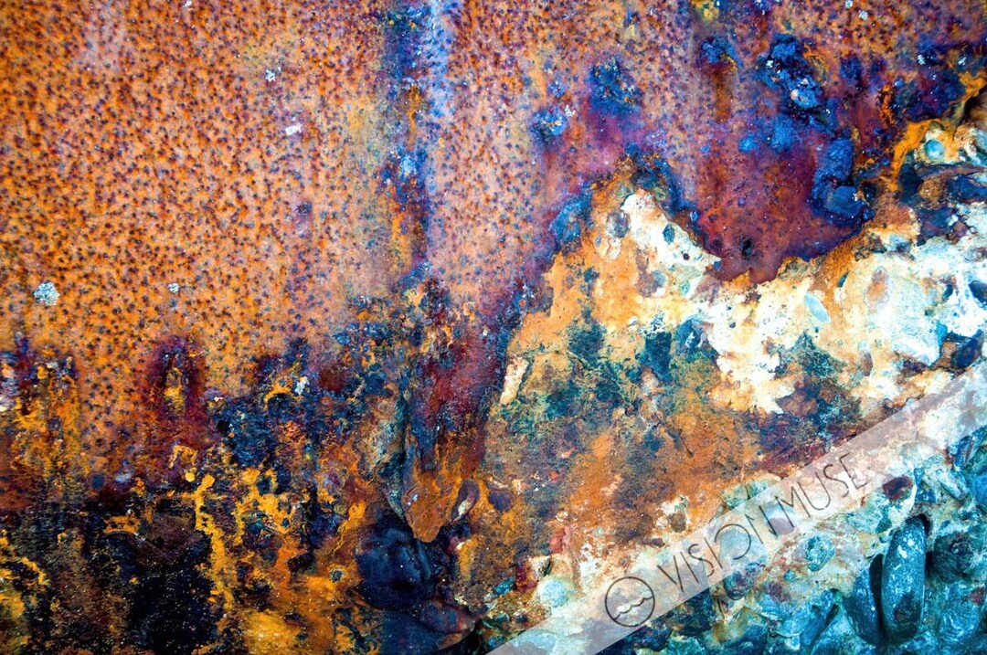 Rust Rock Abstract Industrial Texture Background Overlay Photograph ...