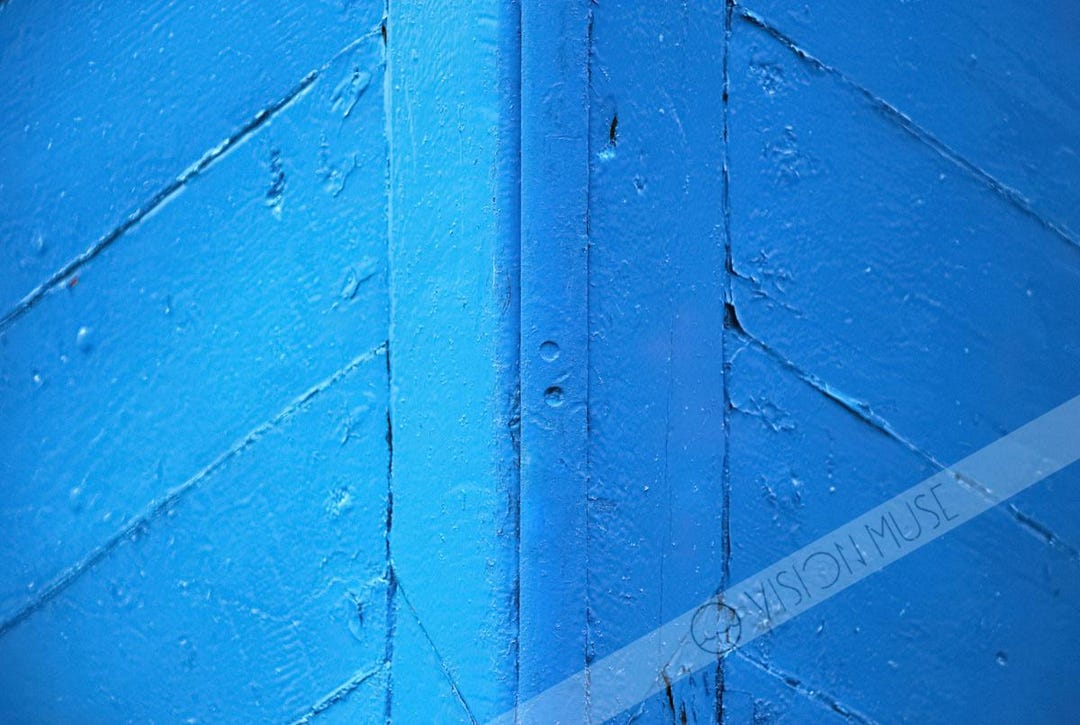 Blue Bow Dory Wooden Dinghy Fishing Boat Detail Nautical Photograph ...