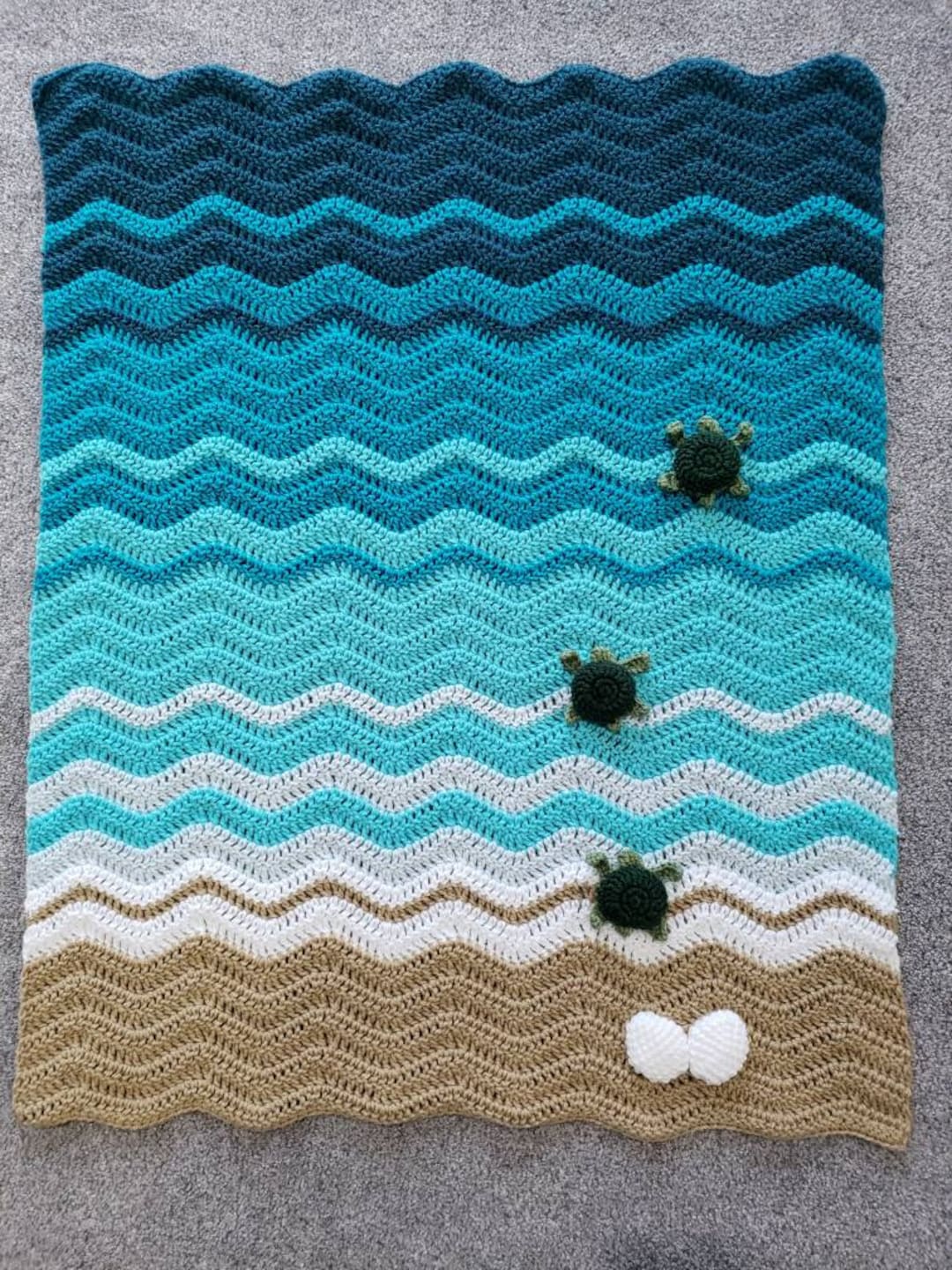 Baby Sea Turtle Baby Blanket - Etsy