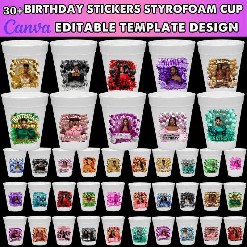 Cup Stickers - Etsy