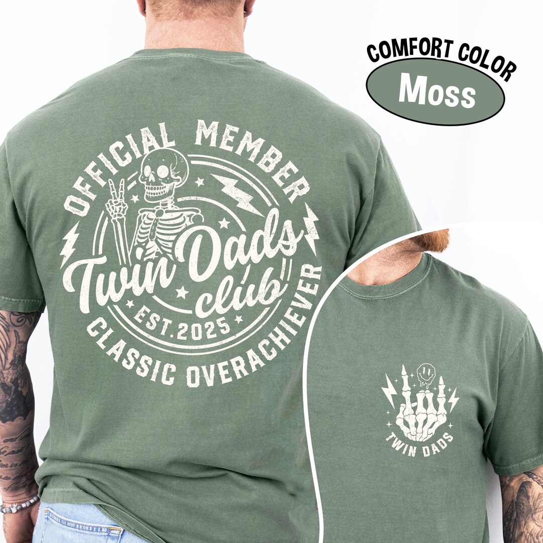 Comfort Colors® Dad of Twins Classic Overachiever Tee, Surprise ...