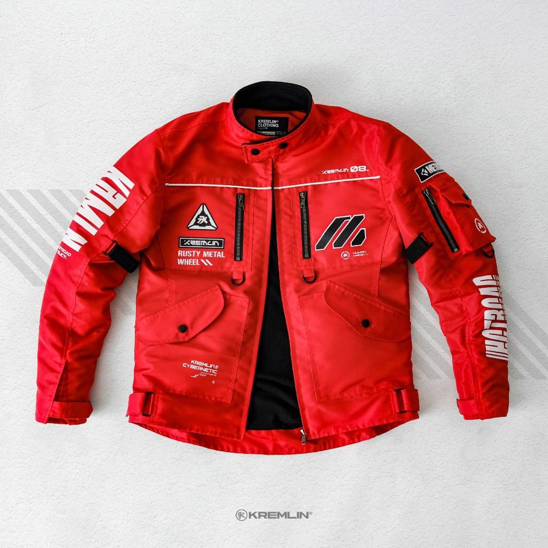 KRMLN Techwear Cybernetic Series Biker Jacket -METACRUSH- Cyberpunk ...