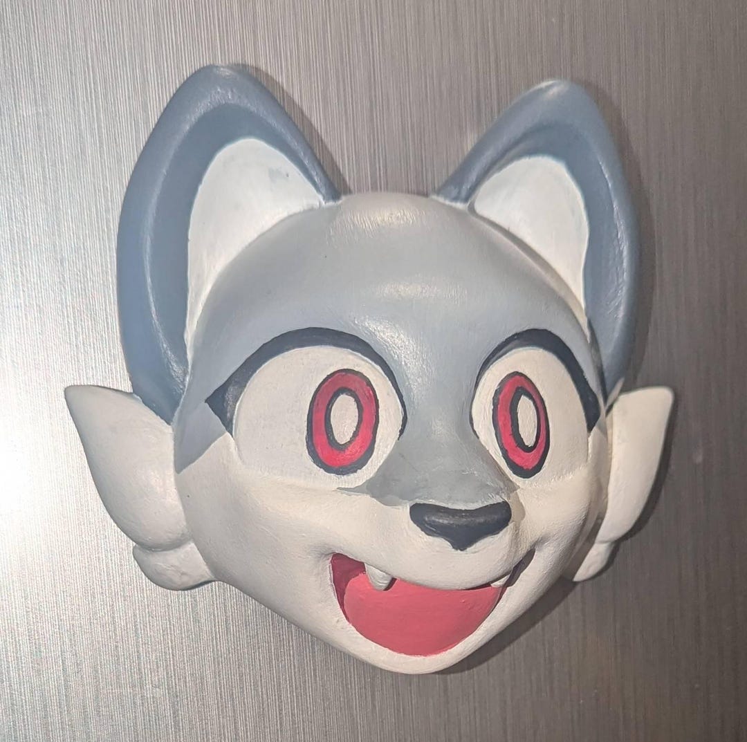 Custom Fursona 3d Head Magnet, Fridge Magnet MORE MODELS and ...
