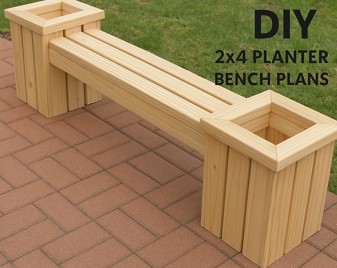 DIY Planter Bench Plans – Digital Download - Etsy