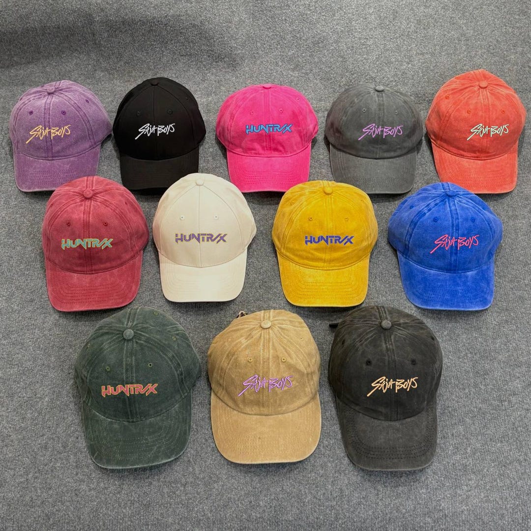 Kpop Saja Boys and Huntrix Embroidered Cap, Demon Hunter Merch, Kpop ...