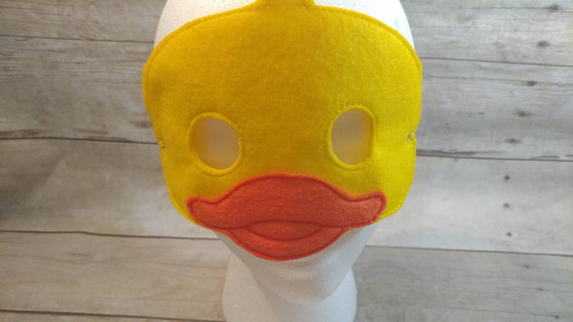 Yellow Felt Pretend Play Duck Mask for Kids - Etsy