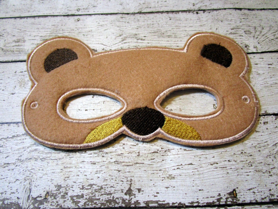 Pretend Play Felt Bear Mask for Kids - Etsy