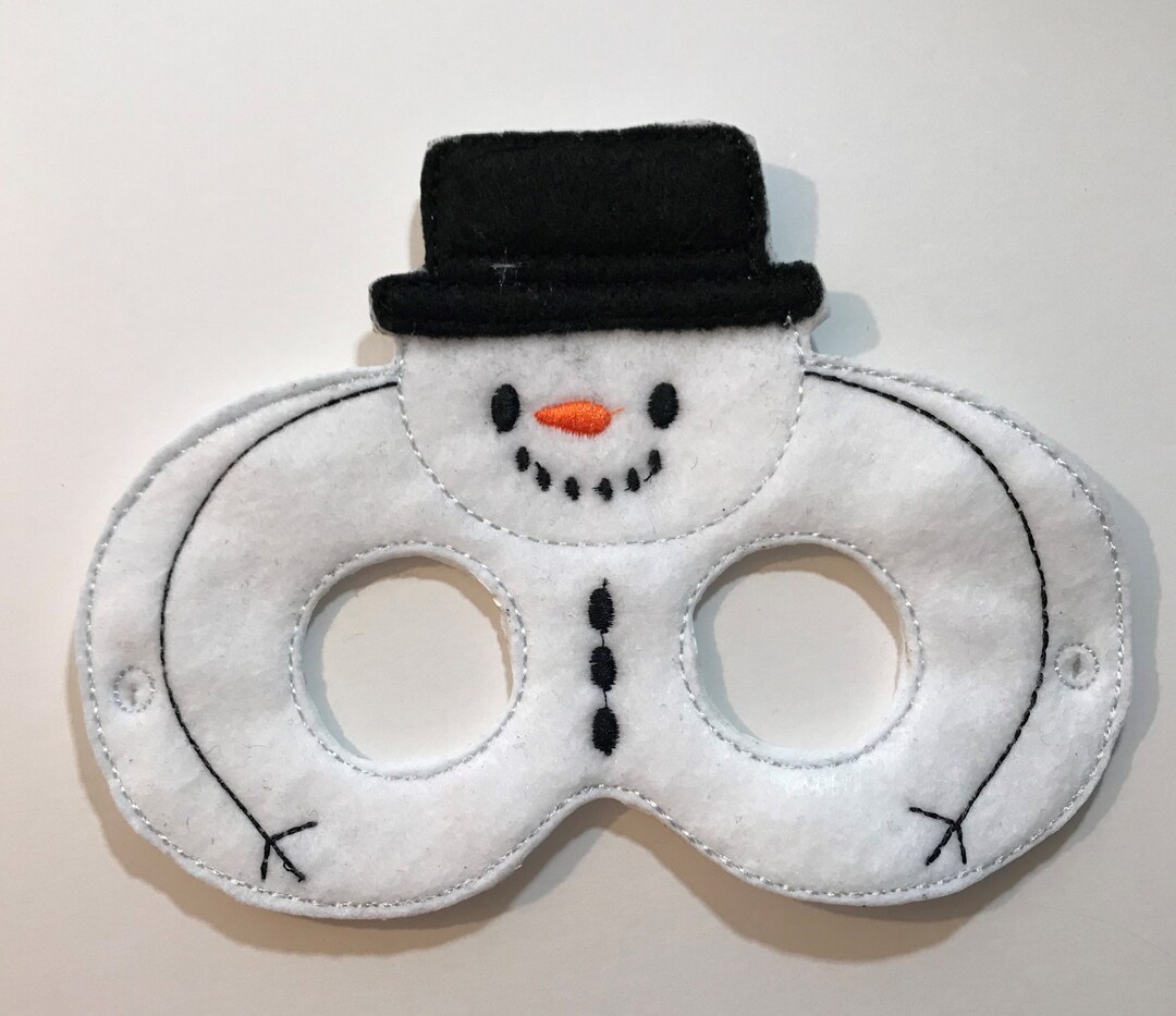 Fun Pretend Play Felt Snowman Mask for Kids - Etsy