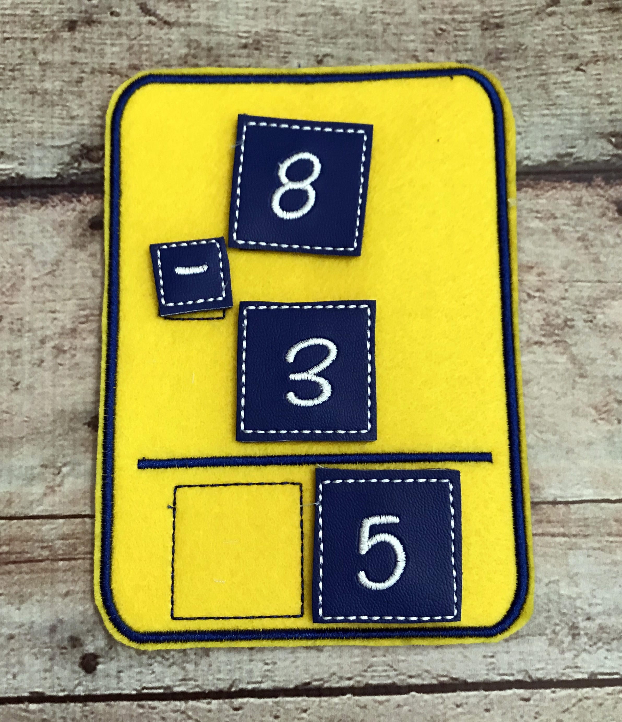 Felt Math Activity Set for Teaching Addition Subtraction - Etsy Canada