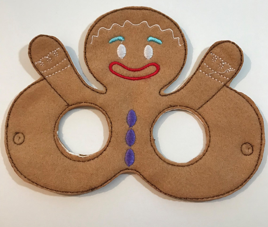 Fun Kids Felt Pretend Play Gingerbread Mask - Etsy