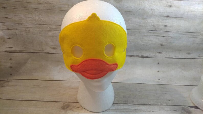Yellow Felt Pretend Play Duck Mask for Kids - Etsy