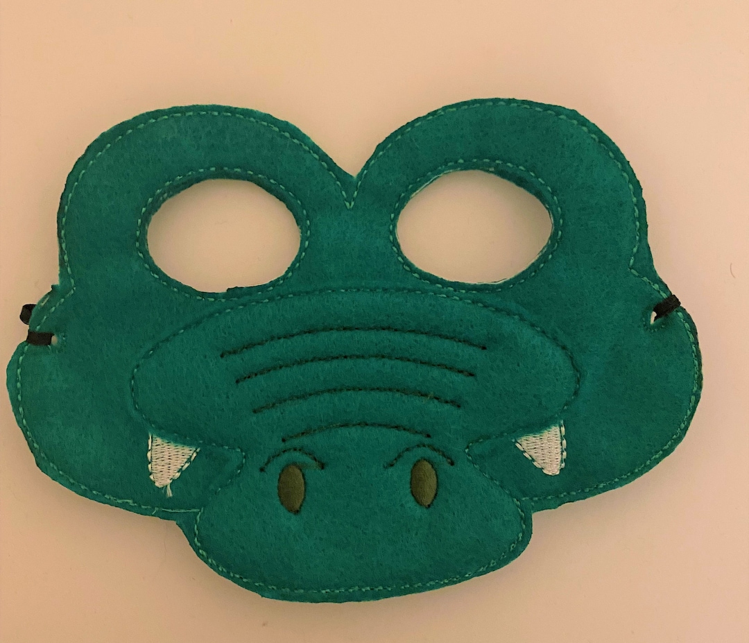 Kids Felt Pretend Play Alligator Mask - Etsy