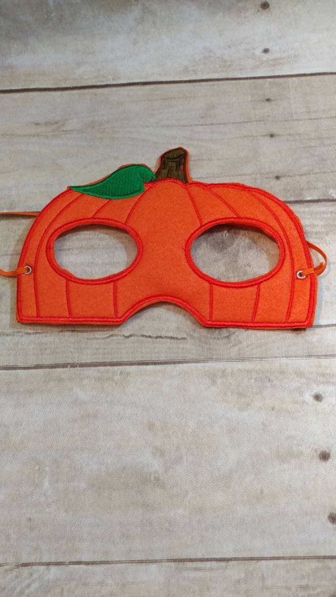Festive, Felt Pretend Play Pumpkin Mask for Kids - Etsy