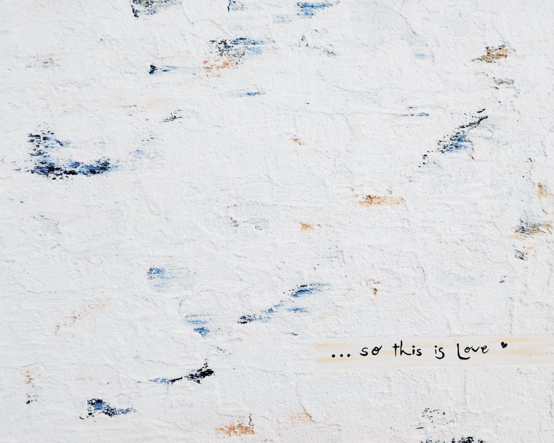 Minimalist Textured Abstract Art | “...so This is Love” | Modern Wall ...