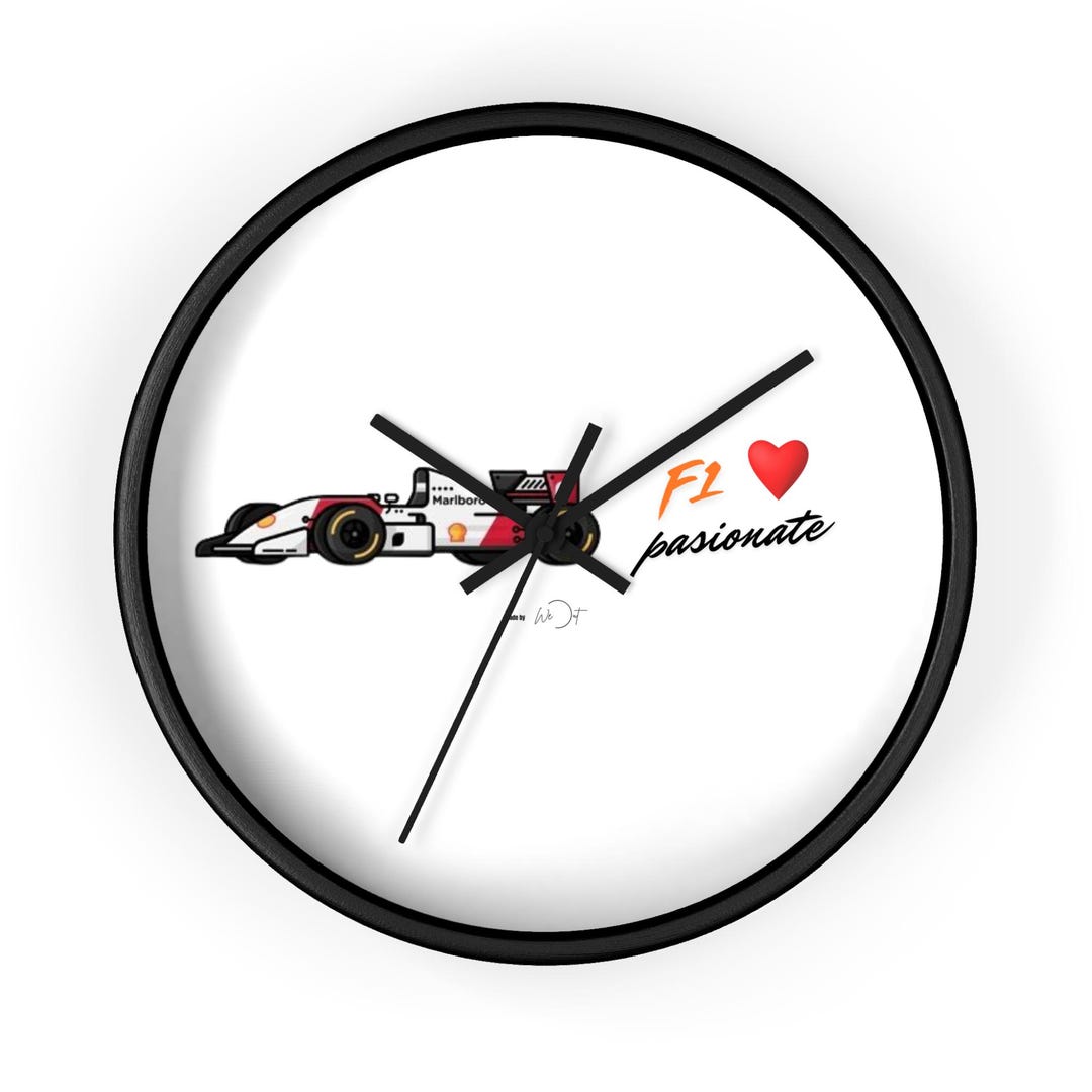 Racing Wall Clock, Motorsport Decor, Formula Wall Clock, Passionate Car ...