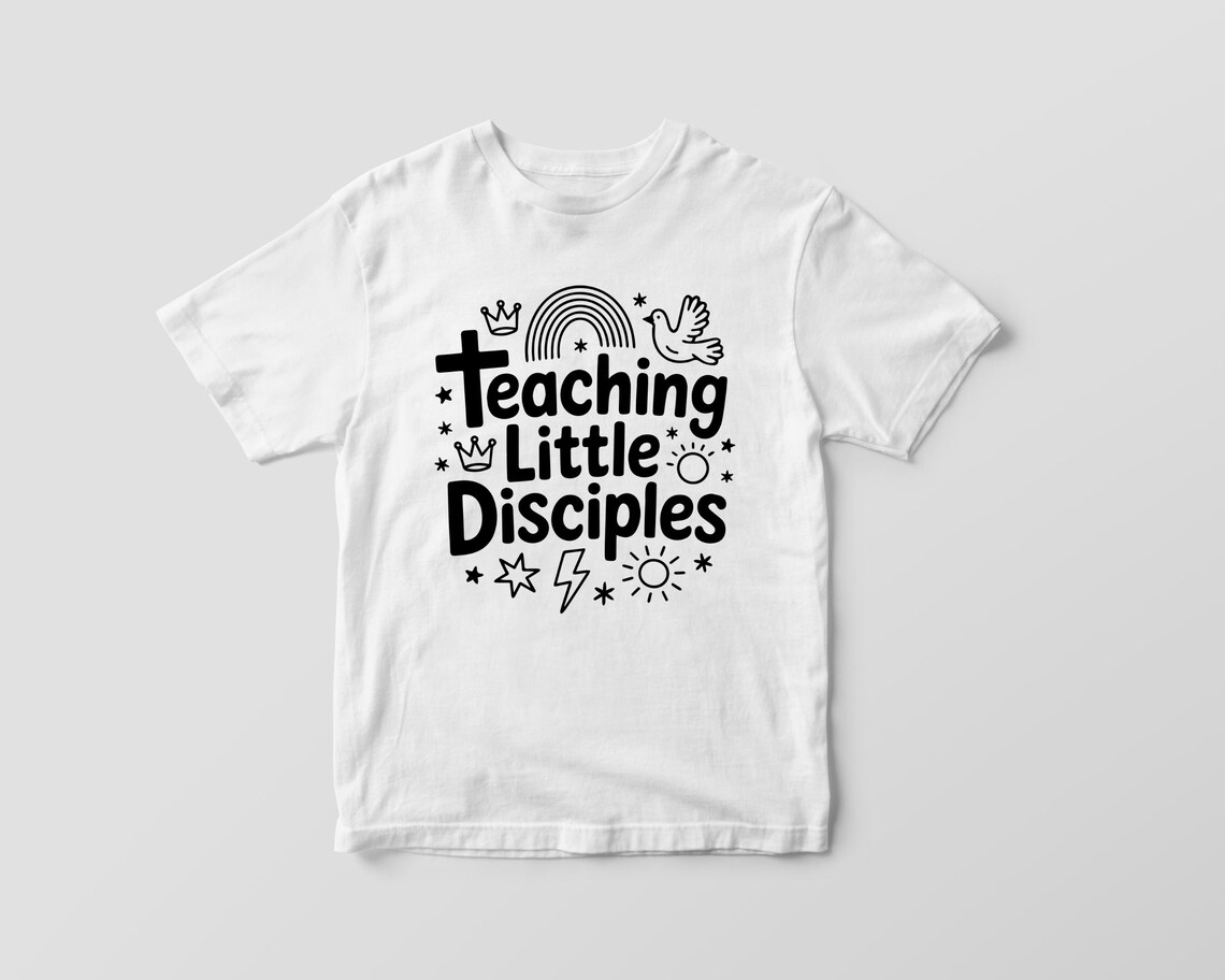 Teaching Little Disciples Svg,religious Bible Verse Design Svg,retro ...