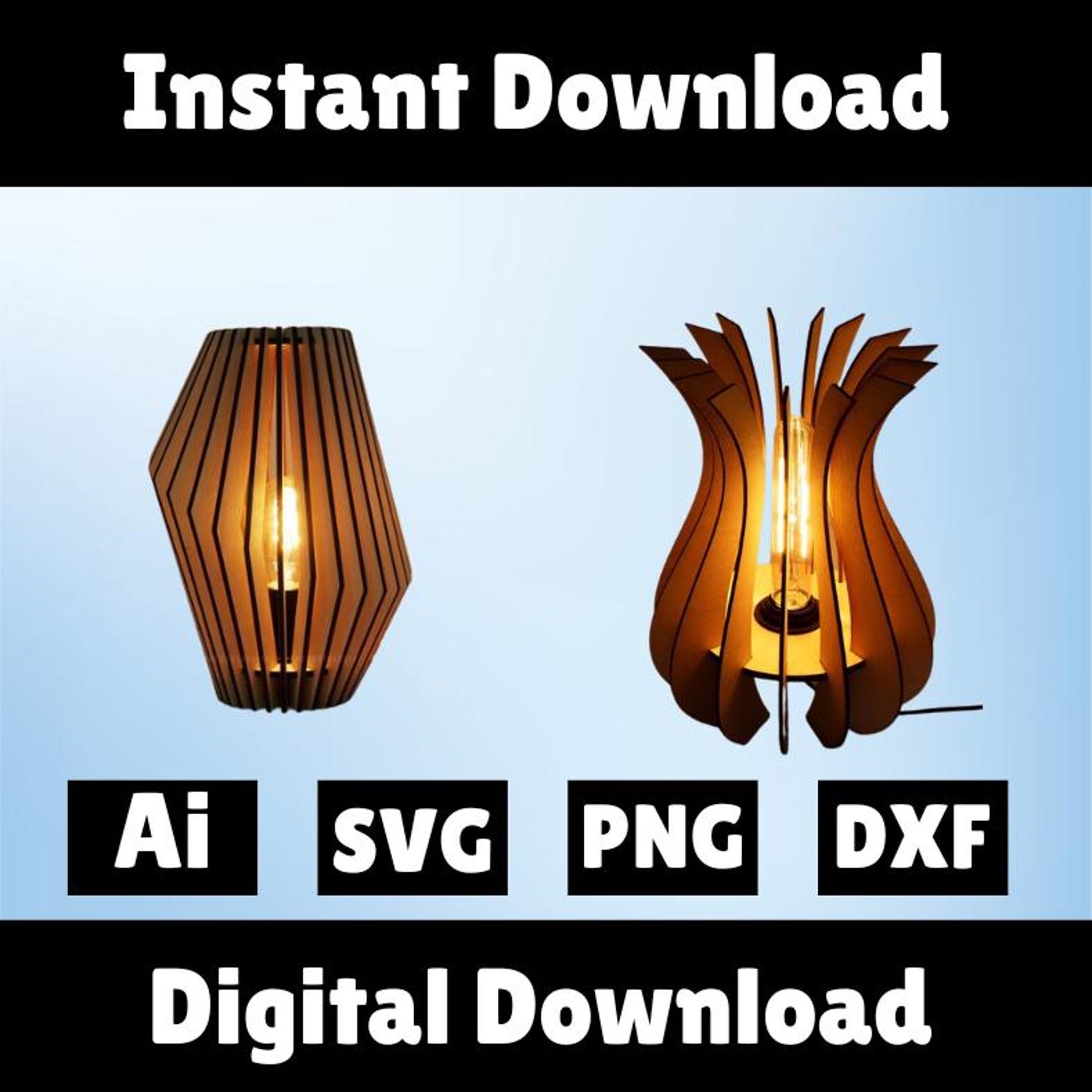 Lamps Laser Cut Files | Ultimate SVG Bundle for CNC, Glowforge, and ...