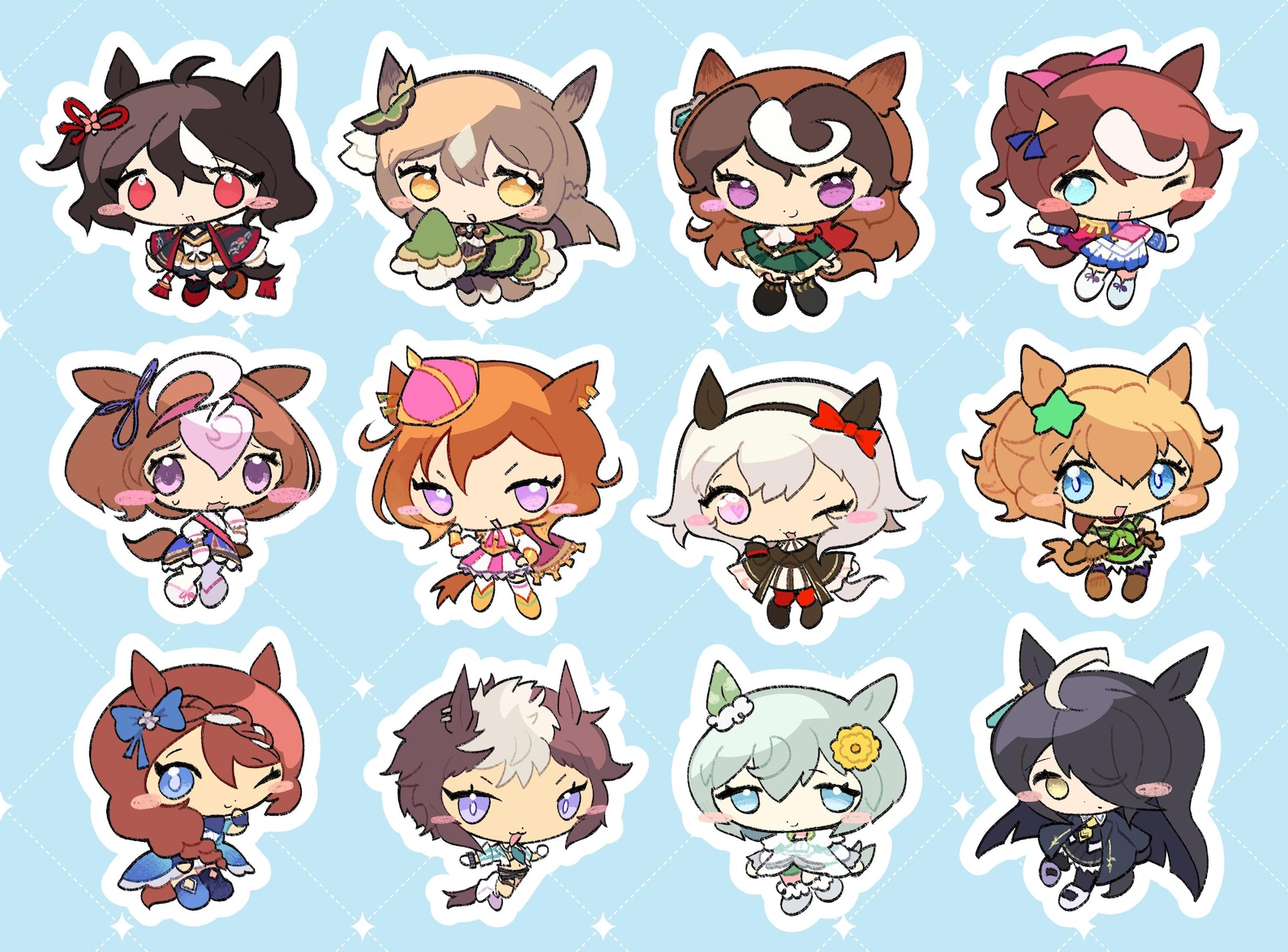 Umamusume | Pretty Derby Stickers Set B - Etsy