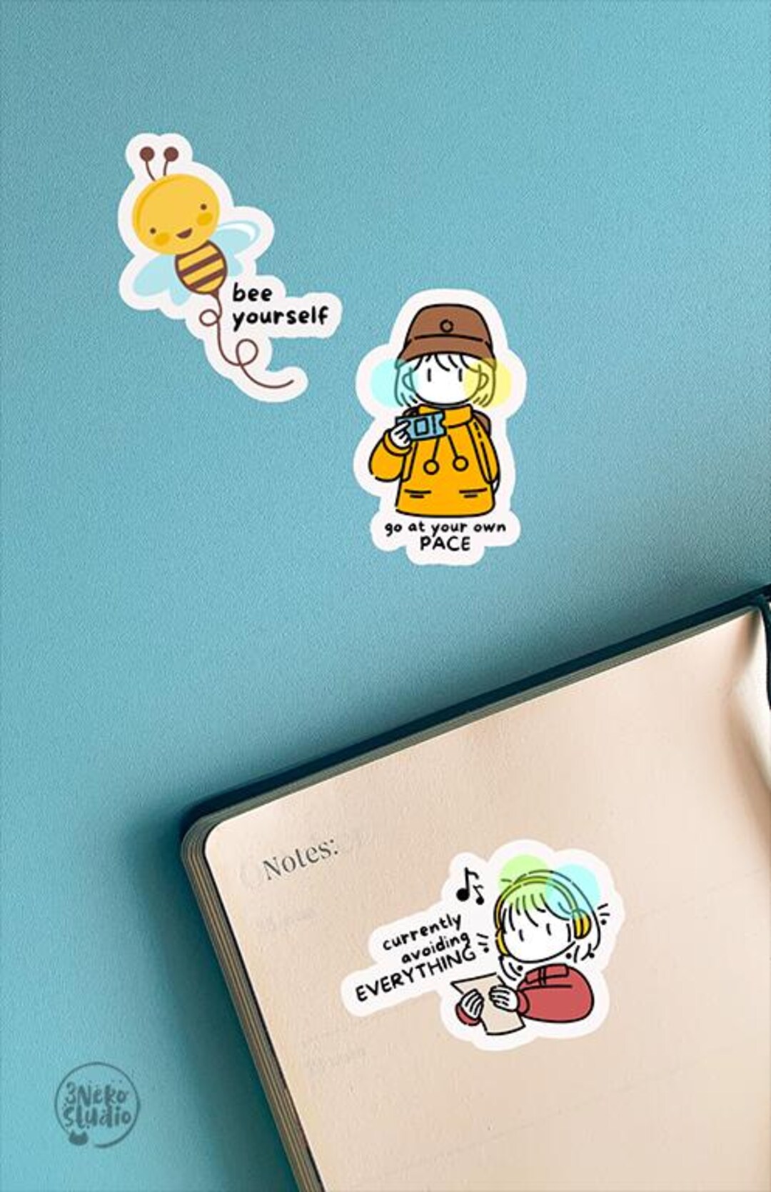 Me & Myself | Wholesome A6 Sticker Sheet for Self-love and Positivity ...