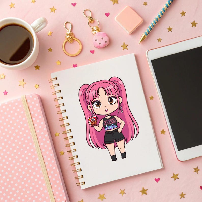 Chibi Huntrix Kpop Demon Hunters Pngs, Kpop Idol Group Shirt Designs ...