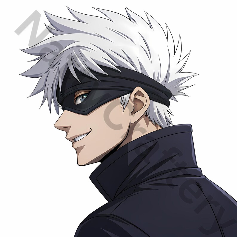 Jujutsu Kaisen Gojo Clipart Bundle, Printable Satoru Gojo Stickers Jpgs ...