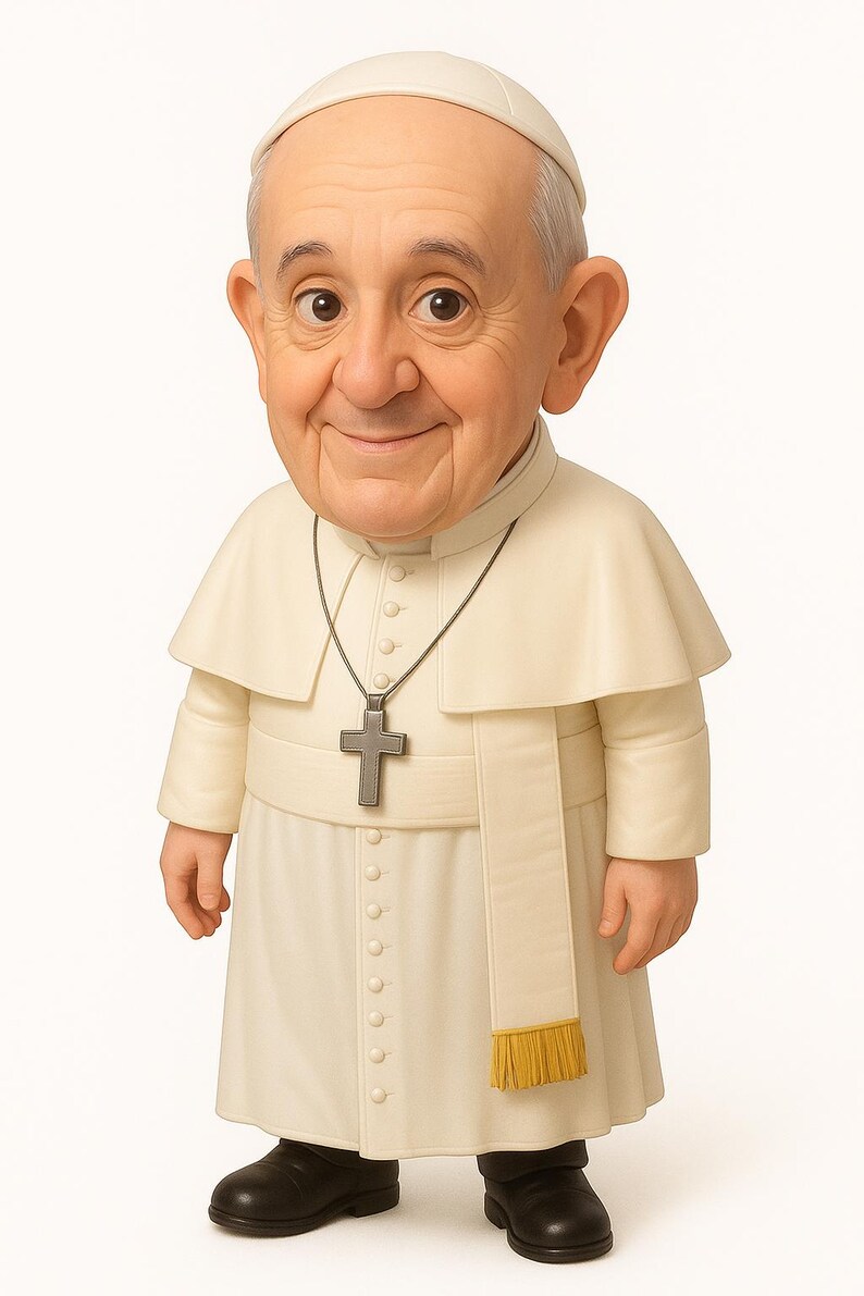 Statue of Pope Francis in Resin, 3D Painted, High Quality, 4 Inches ...