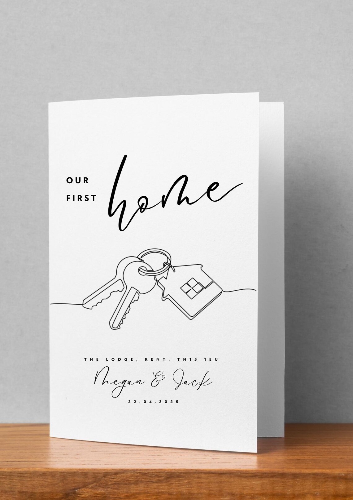 Personalised New/first Home Template Download - Etsy