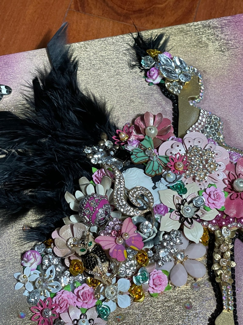 SPECIAL ORDER, Mixed Media Art, Jewelry Art, Recycled Jewelry, Lisa ...