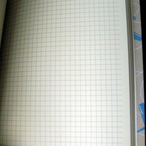 Large Grid Quad Graph Paper Hardbound Journal White/navy Linear Dots - Etsy