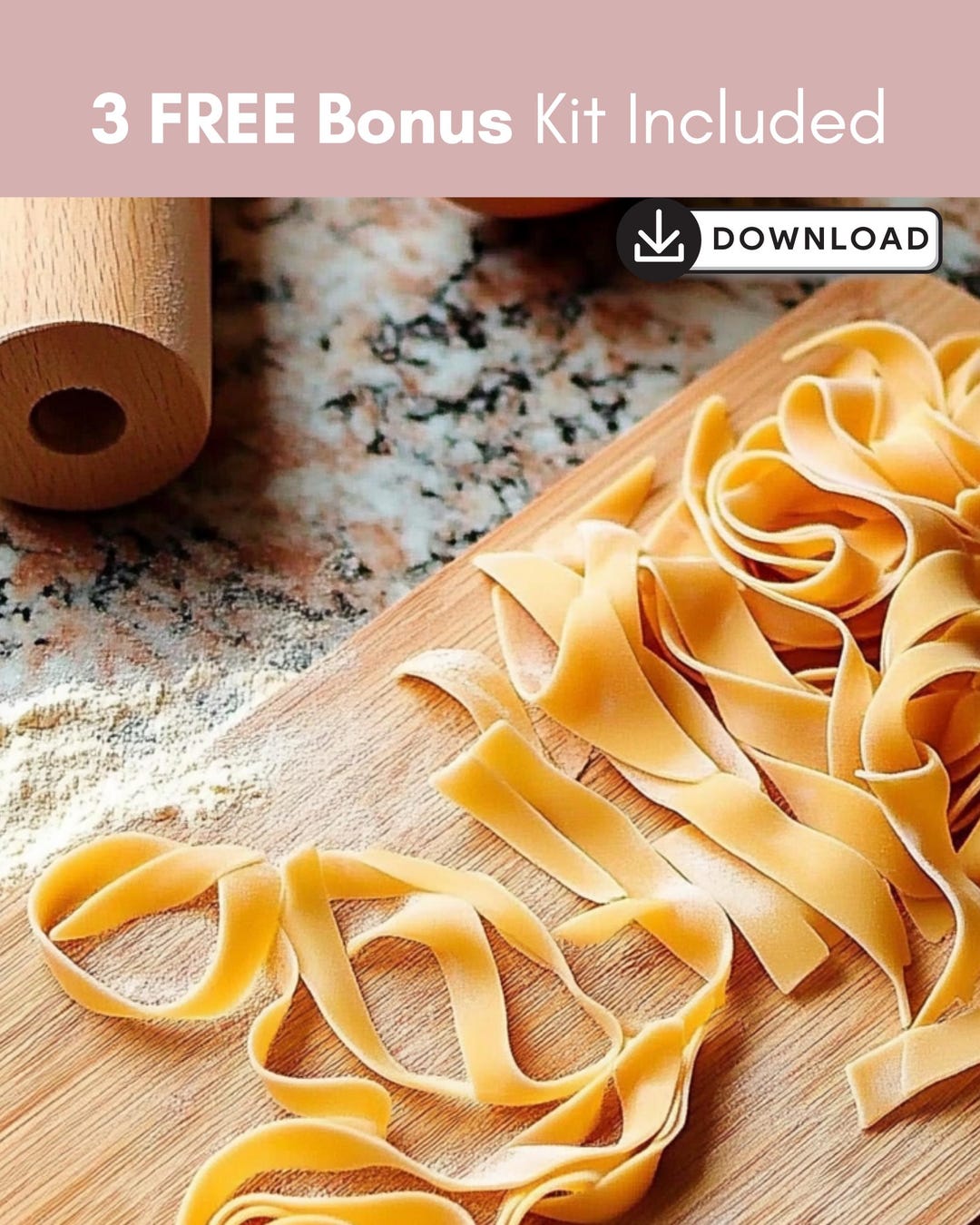 Homemade Italian Egg Pasta Recipe: Authentic Dough Guide (PDF Download ...