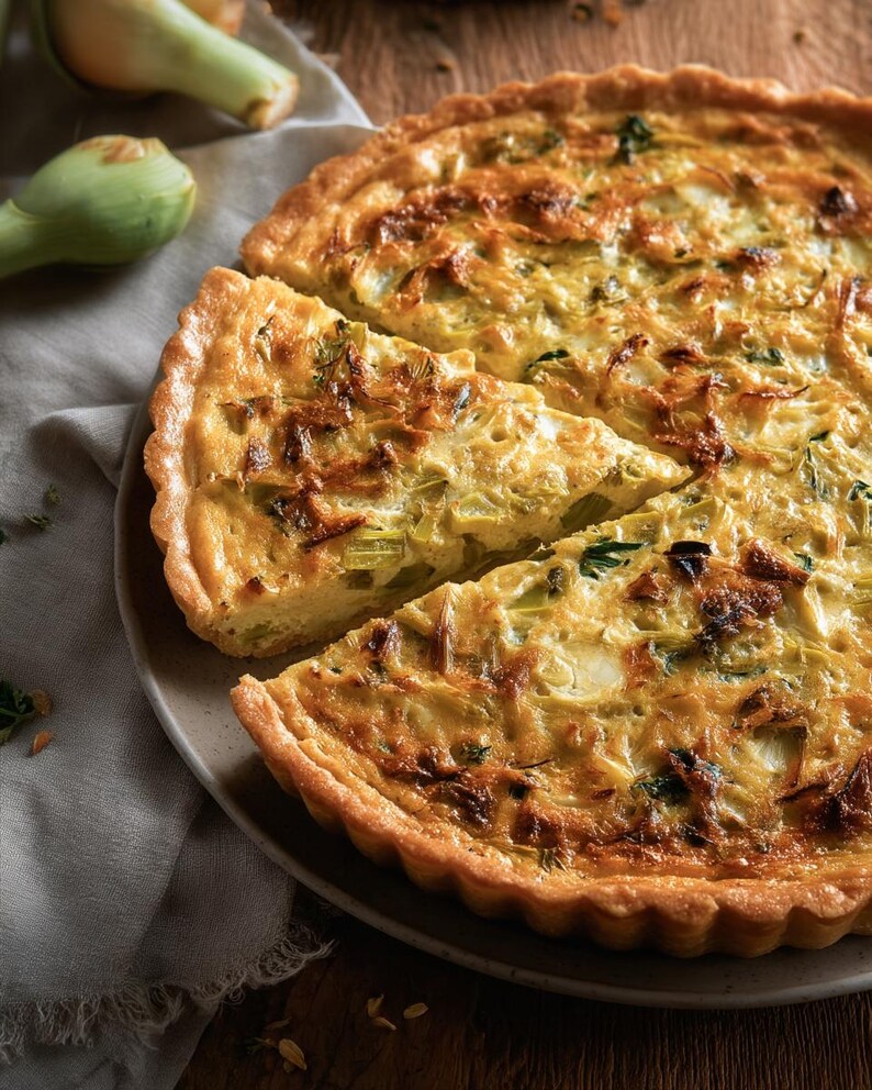 Best Savory Leek and Brie Tart Recipe | Easy Vegetarian Brunch or ...