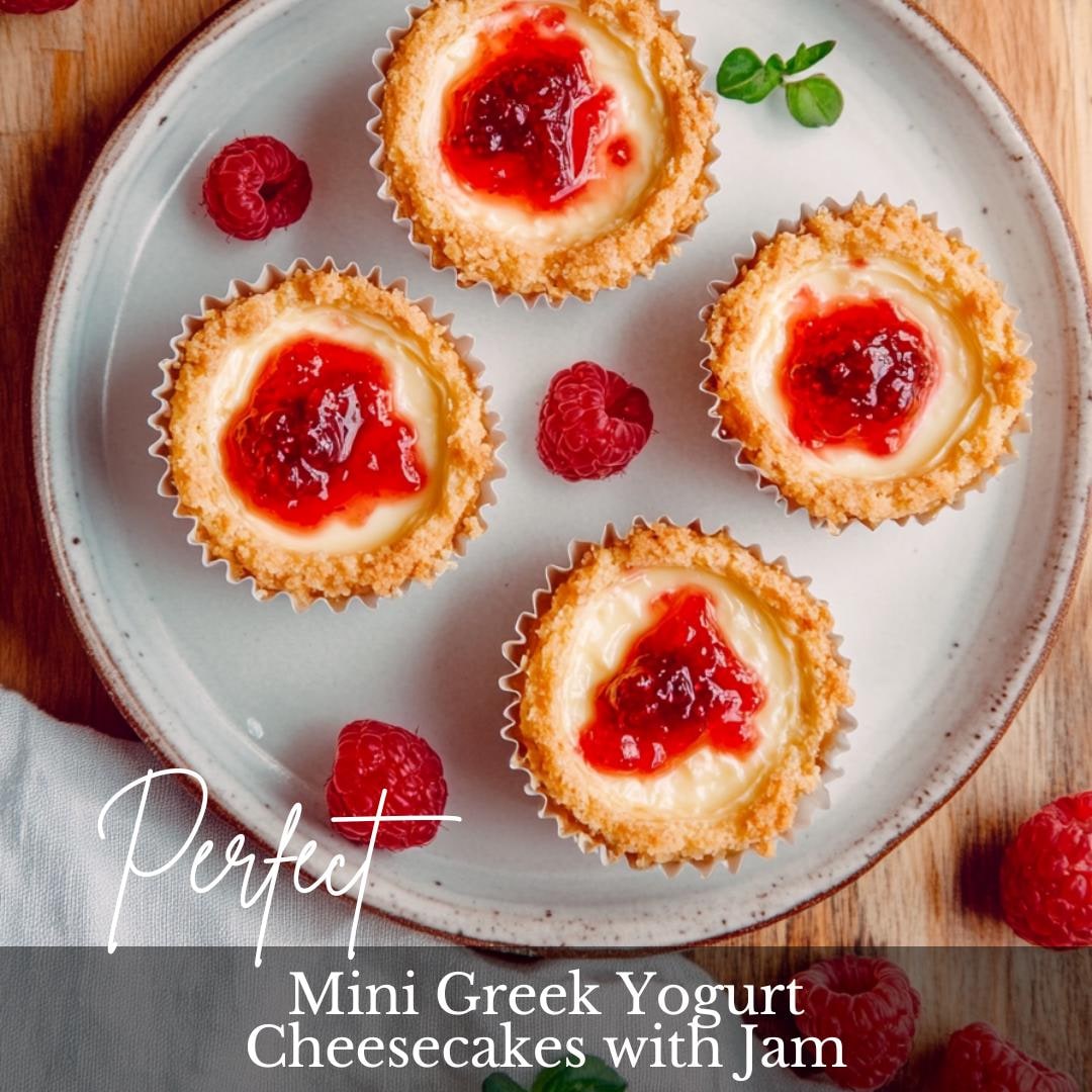 Best Mini Greek Yogurt Cheesecakes With Jam | Easy Healthy Dessert ...