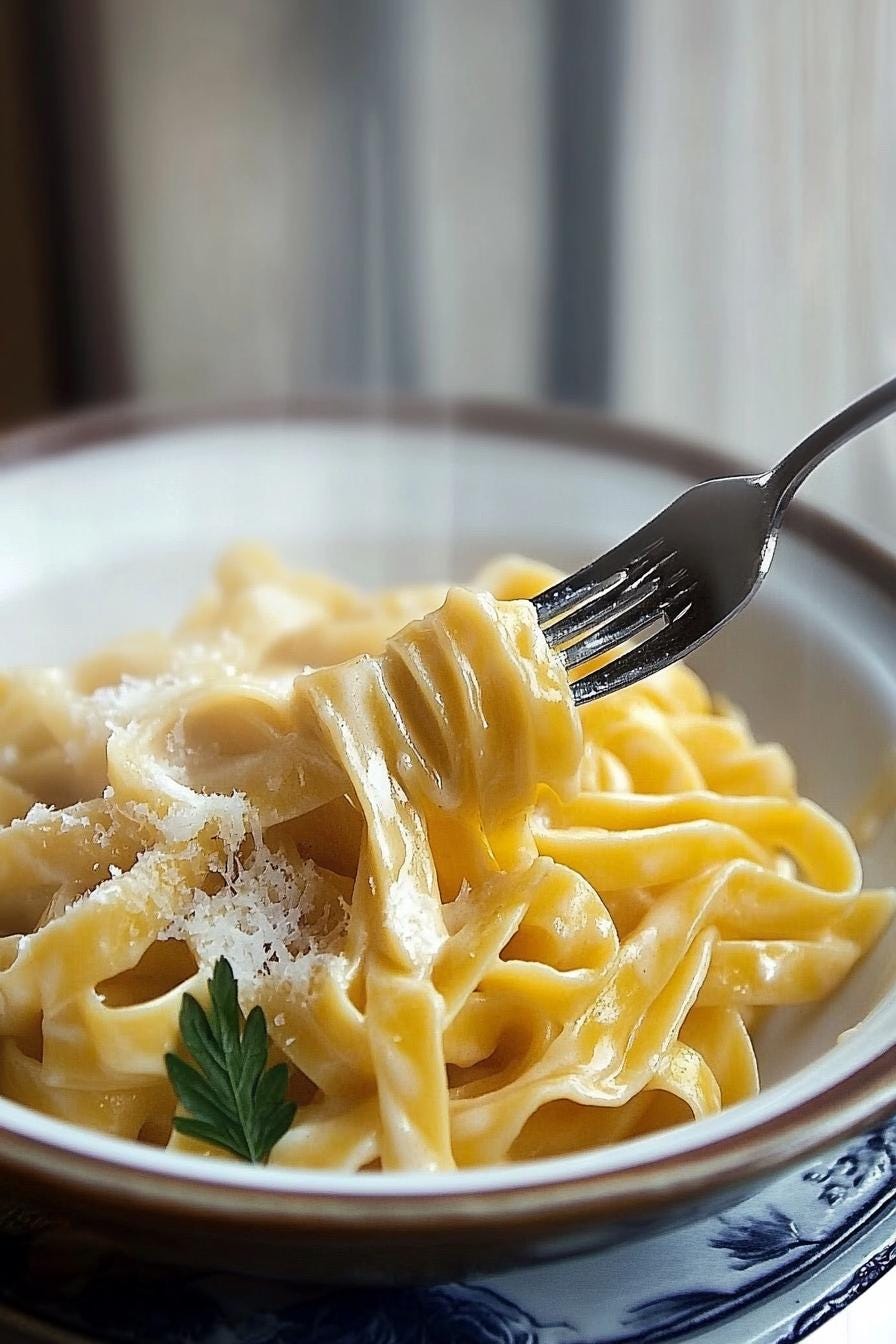 Classic Fettuccine Alfredo Recipe: Easy Creamy Italian Pasta (PDF ...