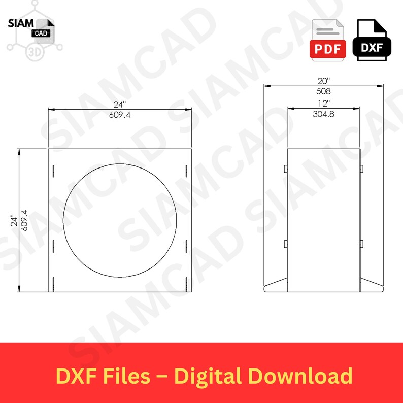 Collapsible Firewood Rack 24" DXF Files: CNC Laser Plasma Cut (digital ...