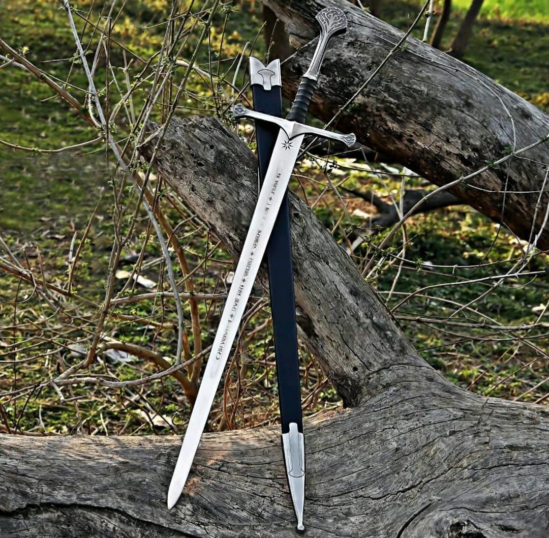 Hand Forged Broken King Sword Replica, Stainless Steel Display, Fantasy ...