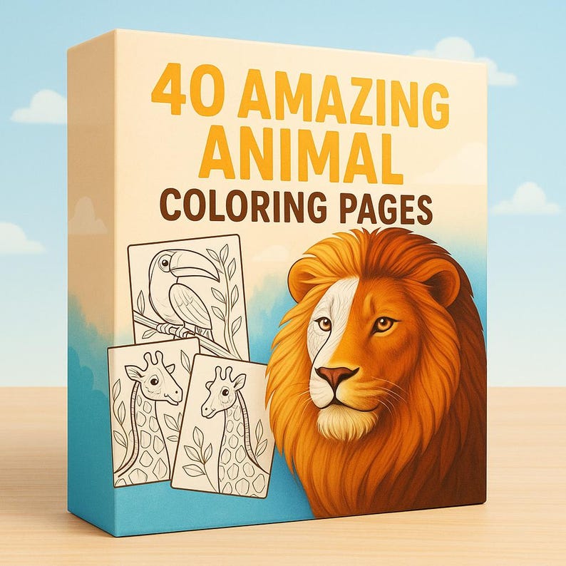 Bundle of Animal-themed Coloring Pages for All Ages | DIY Fun for ...