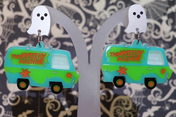 Scooby Doo inspired Mystery Machine statement earrings | Etsy