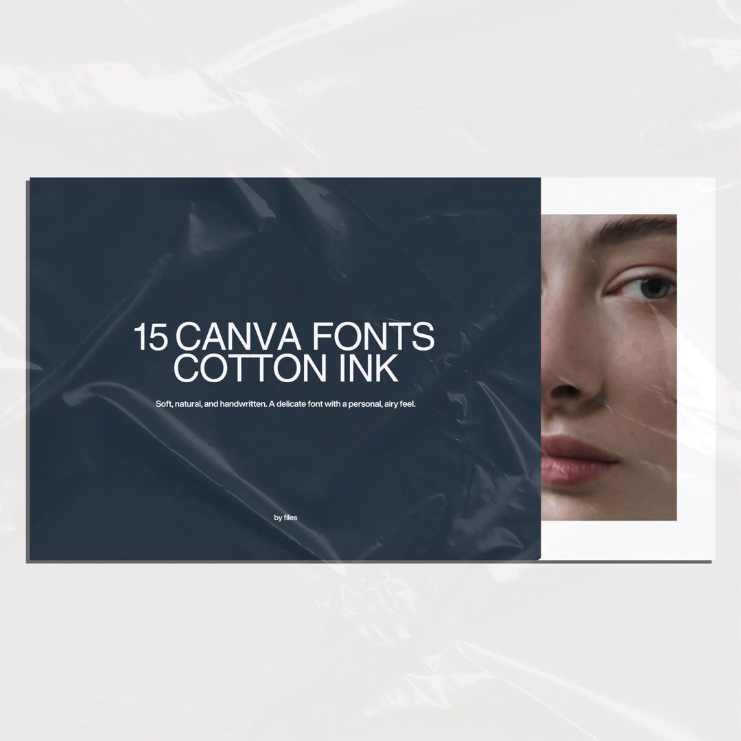 Cotton Ink – 15 Handwritten Canva Fonts | Logo Kit + Natural Color ...